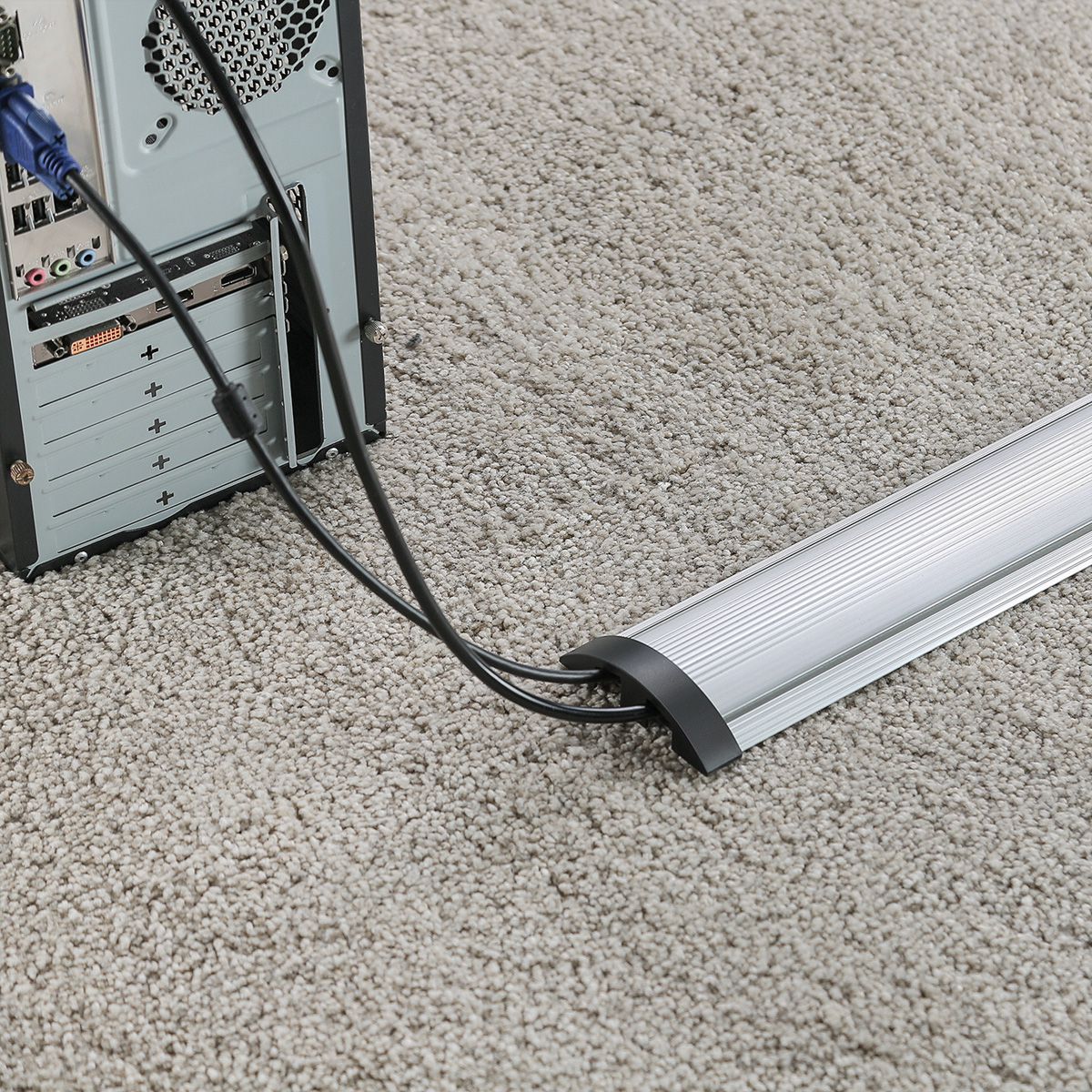 ROLINE Kabelgoot, 92 x 22 mm, zilver, 1,1 m - SECOMP Nederland GmbH