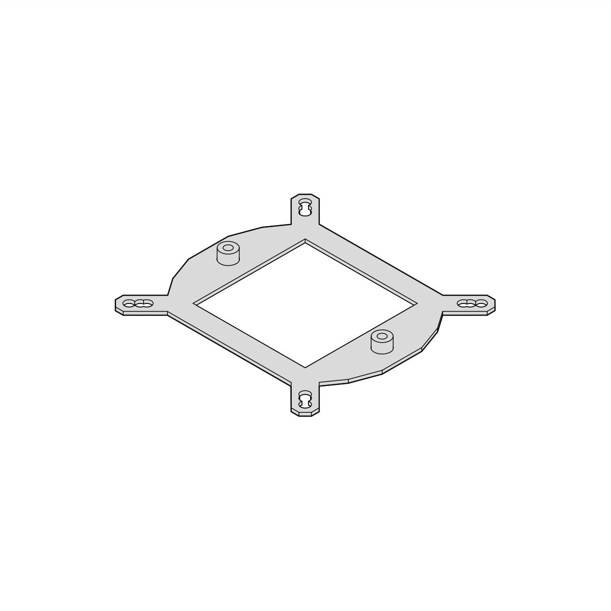 SCHROFF Interscale Mounting Bracket for 70 mm Flexible Heat Conductor ...