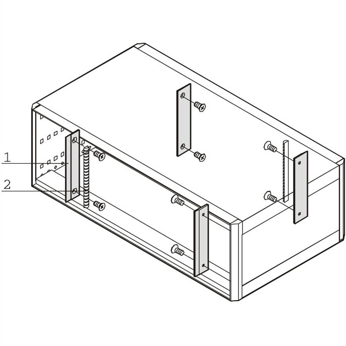 SCHROFF RatiopacPRO EMC Shielding Kit, Front Panel to Side Panel, 3 U ...