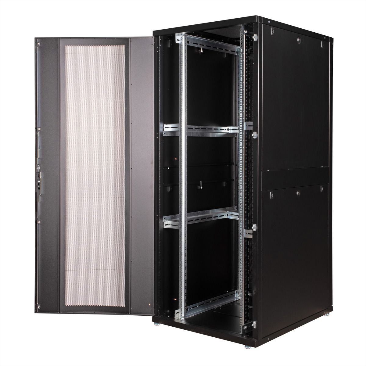 ROLINE 19-inch server rack Pro 42 U, 800x1000 WxD black - SECOMP ...