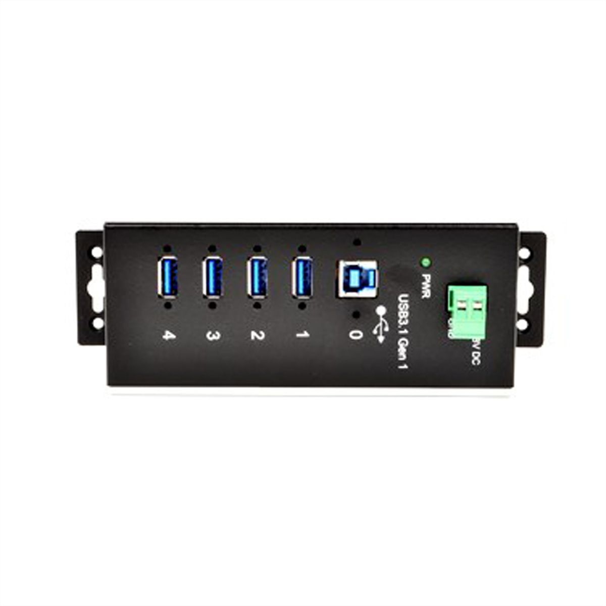 EXSYS EX-1185HMVS-WT USB3.0 Metall Hub 4 Ports Din Rail Temperaturber ...