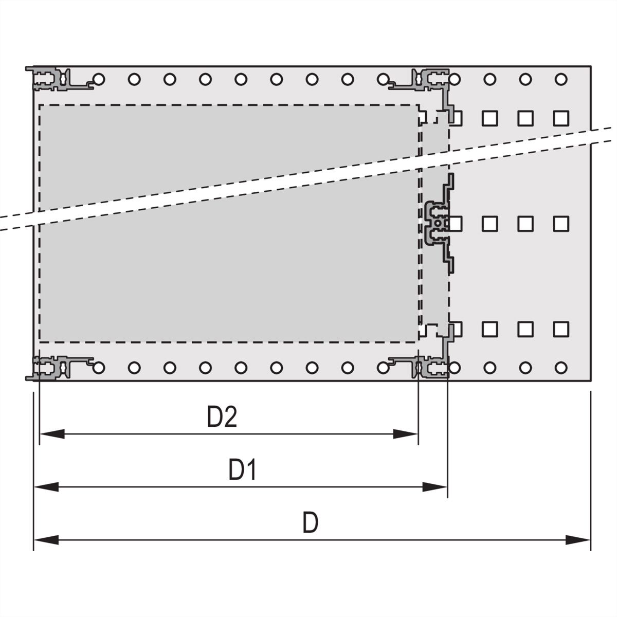 SCHROFF EuropacPRO 19" Subrack Kit for DIN Connector, Slide Rail, 3 U ...