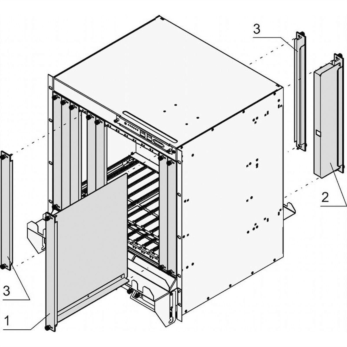 SCHROFF AdvancedTCA Air Deflector 280 mm, With Air Baffle, Al Profile ...