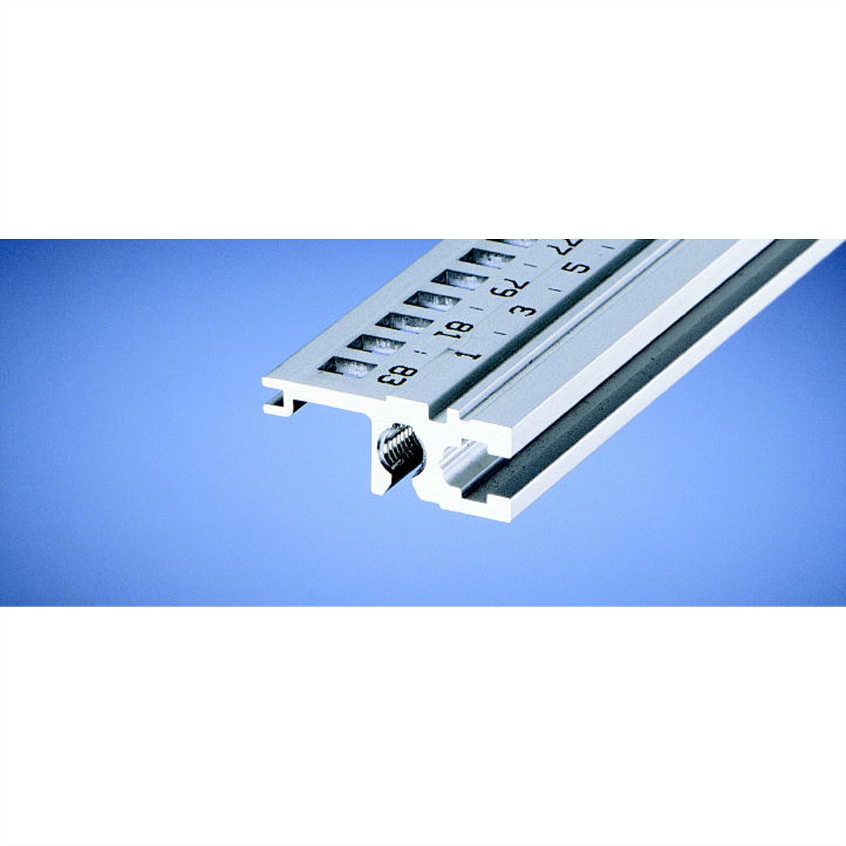 SCHROFF Horizontal Rail, Rear, Type L-ST, Light, Standard, 20 HP ...