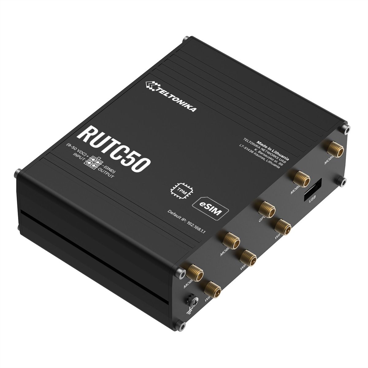 TELTONIKA RUTC50 WI-FI 6 5G Router eSIM - SECOMP Nederland GmbH