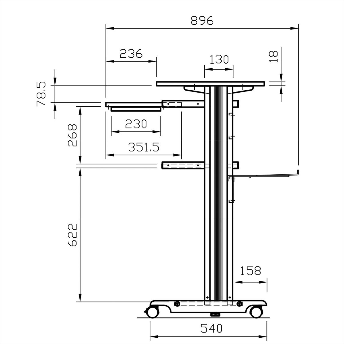 ROLINE PC Standing Workstation - SECOMP Nederland GmbH