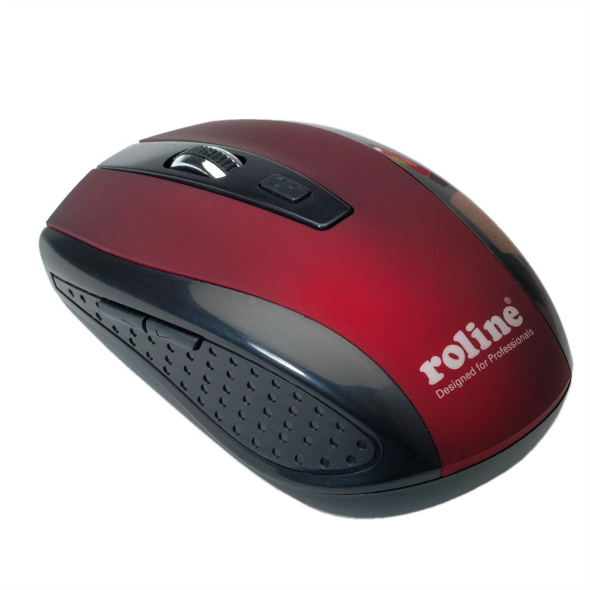 ROLINE Mouse, optical, cordless, USB, red/black - SECOMP Nederland GmbH