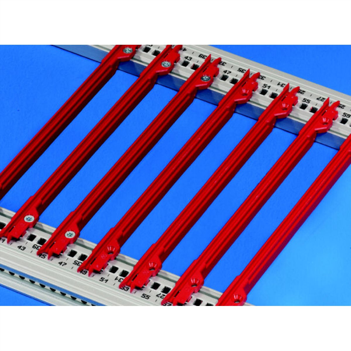 SCHROFF Guide Rail, 4.4" PCB Type, Plastic, 220 mm, 2.5 mm Groove Width ...