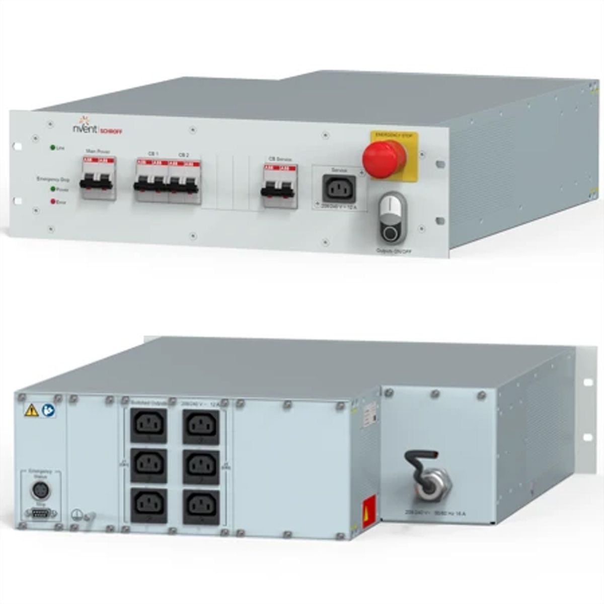 SCHROFF Rack Safety Plus, 3 U, 120 V AC, EMC Filter - SECOMP Nederland GmbH