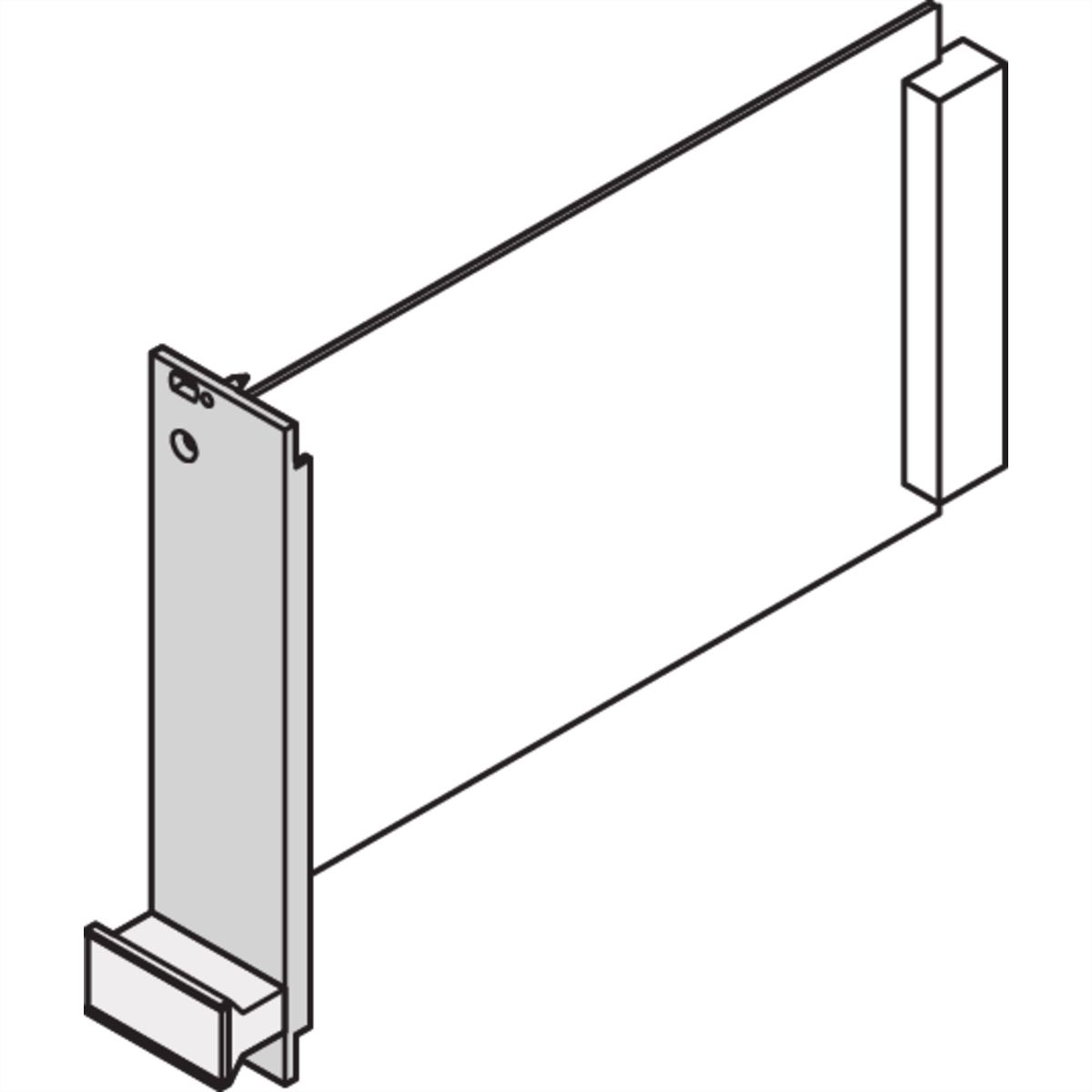 SCHROFF Plug-In Unit U-Profile Front Panel for Static Trapezoid Handle ...