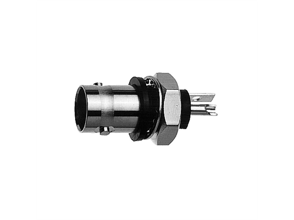 TELEGÄRTNER BNC Bulkhead Socket, insulated with white insulating flange ...