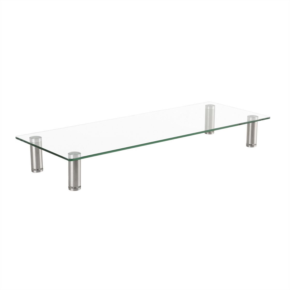 LCD Monitor Stand, Tempered Glass Surface Risers (Square) with ...