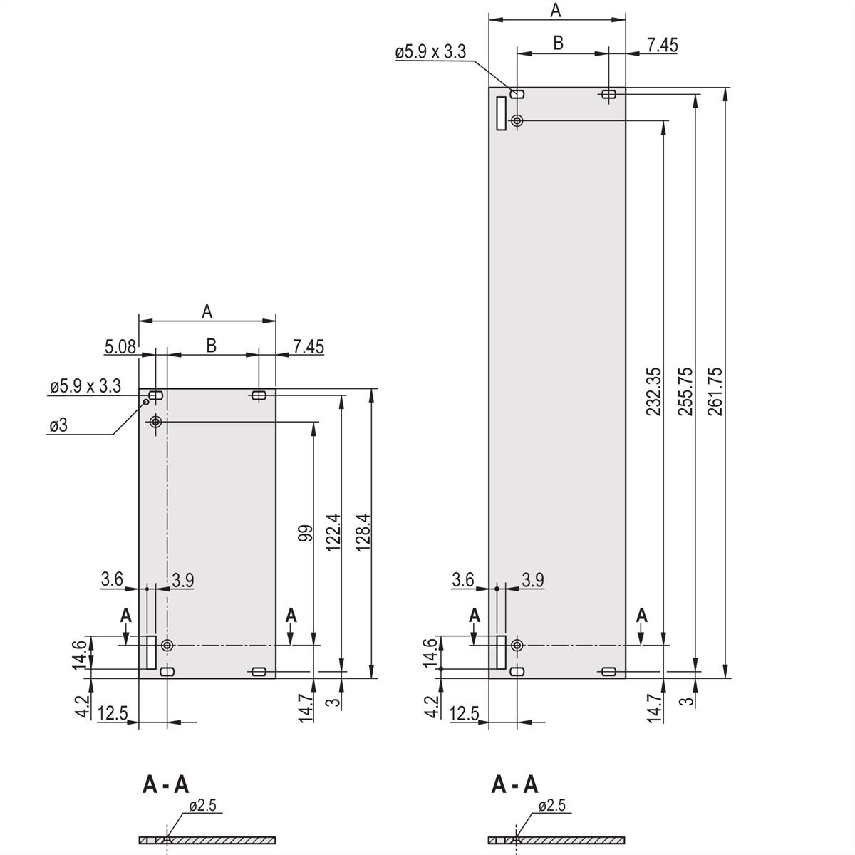 SCHROFF Plug-In Units Front Panel, Unshielded, for Handle Form 1, 3 U ...