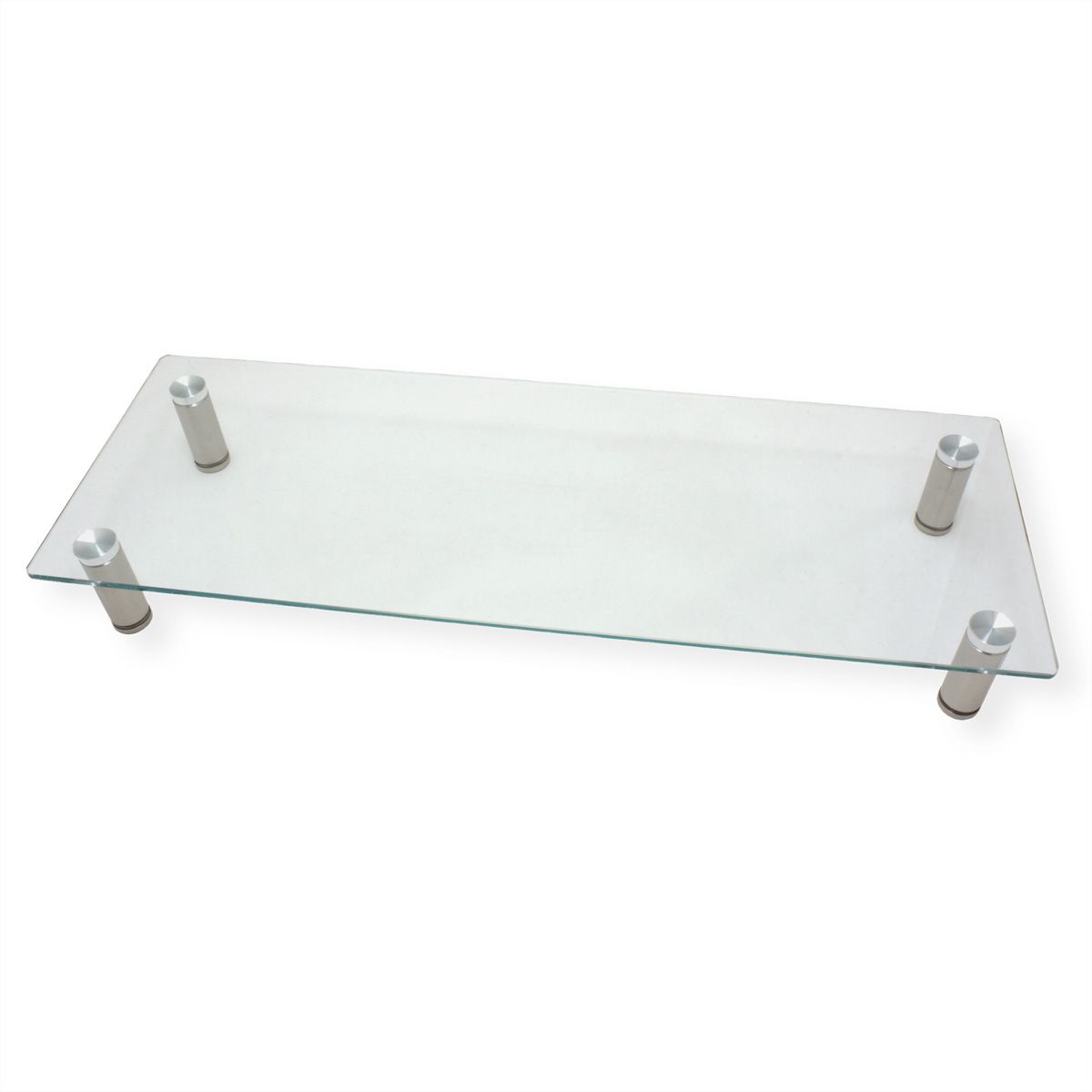 LCD Monitor Stand, Tempered Glass Surface Risers (Square) with ...